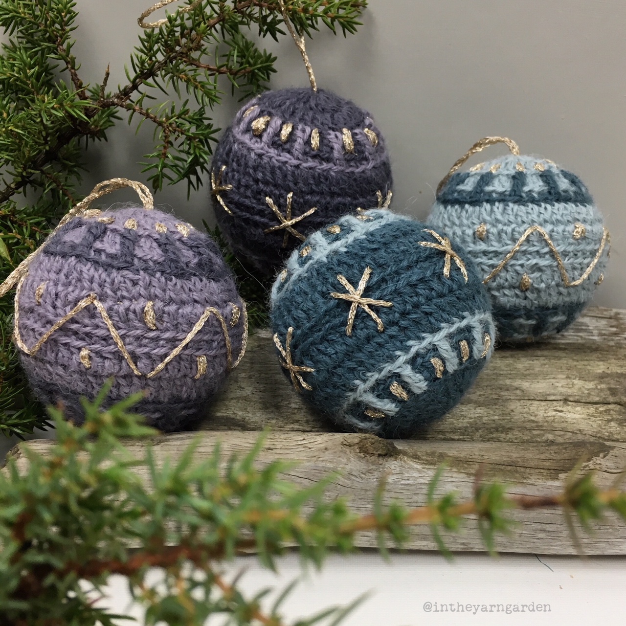 Christmas Baubles – IN THE YARN GARDEN